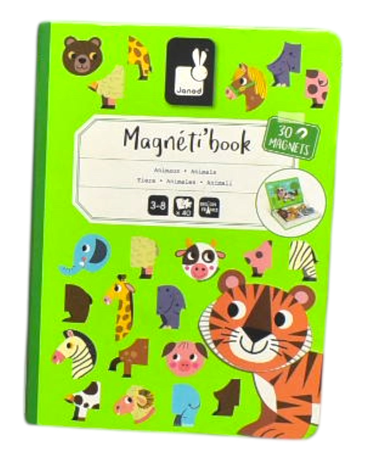 Multicolour Janod Magneti'book Animal Set O/S — Retykle Singapore