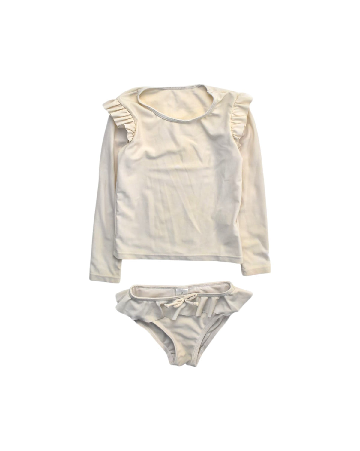 Ivory Jamie Kay Ruffle Rash Guard Swim Set 2T — Retykle Singapore