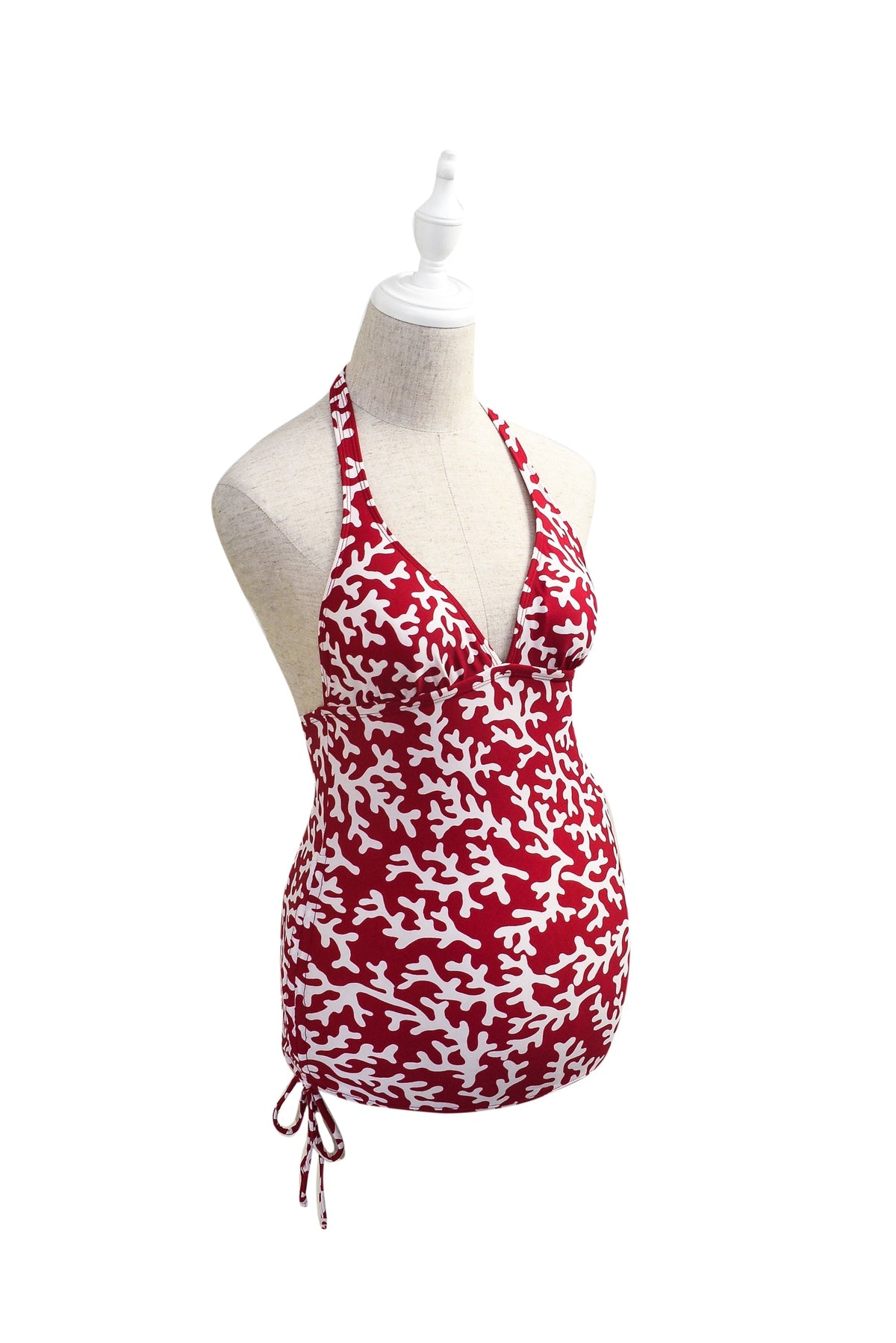 Red Sabina Swims Maternity Swimsuit XS (US1) — Retykle Singapore